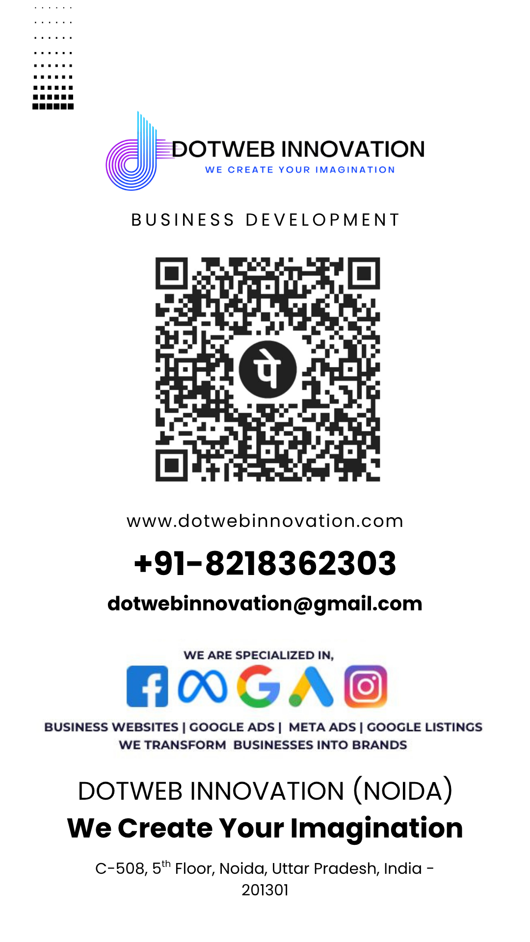 Web design starting at ₹4,000 only - Dotweb Innovation